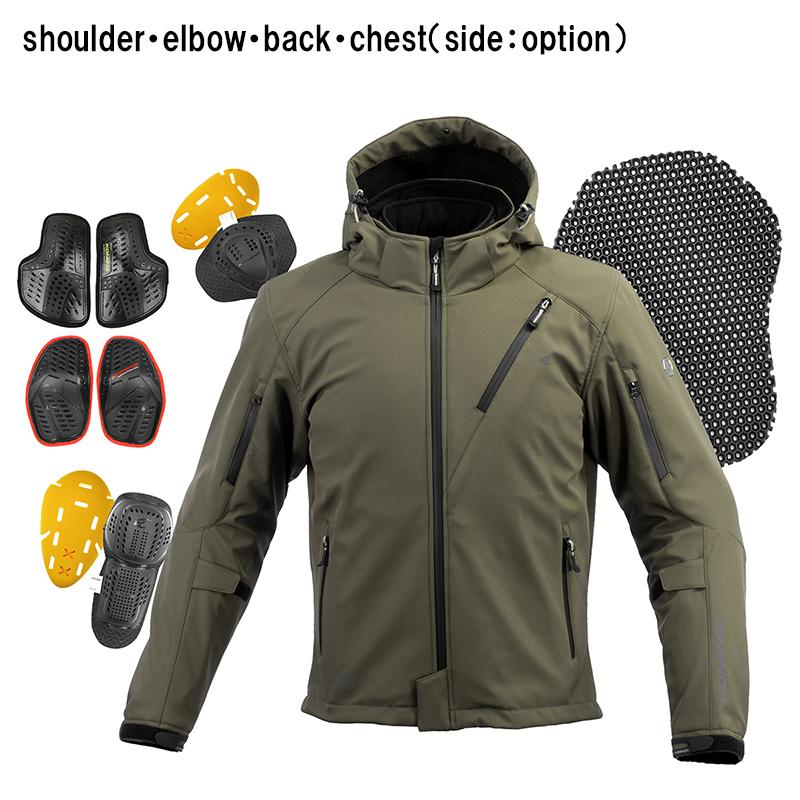 コミネ KOMINE JK-5792 プロテクトソフトシェルウィンターパーカ IFU 5XLB 6XLB バイク用 07-5792 JK5792 防風 プロテクター リフレクター 大きいサイズ ...