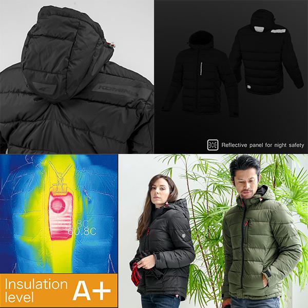 コミネ KOMINE JK-612 5XLB プロテクトウインターパッディングジャケット 大きいサイズ バイク用 07-612 JK612 防風 保温 : Garage R30 - 通販 ...