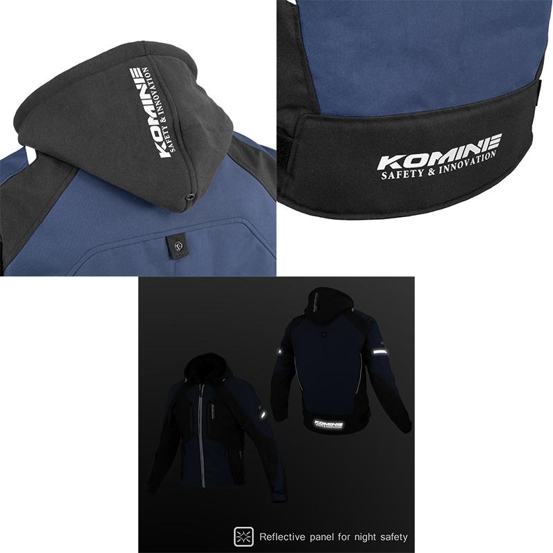 コミネ KOMINE JK-638 エニグマG2ウインタージャケット-クオンタム 5XLB 大きいサイズ バイク用 07-638 JK638 防寒 プロテクター リフレクター : Garage ...
