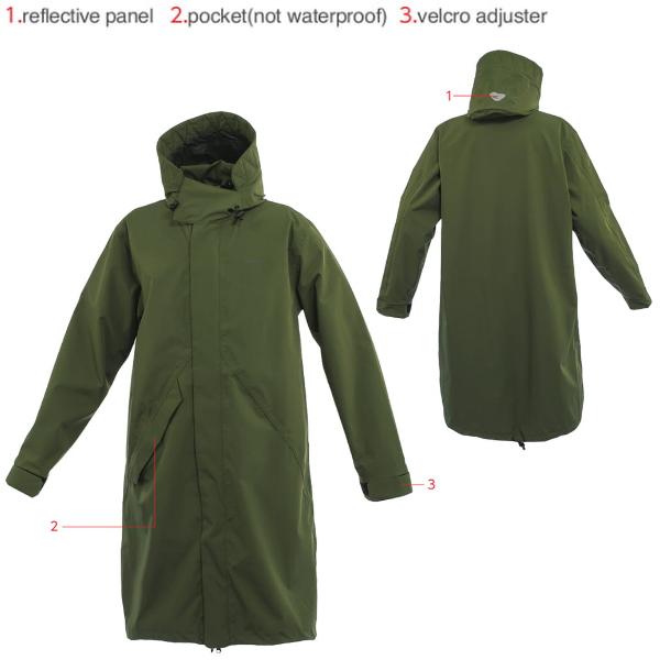 コミネ KOMINE RK-551 ブレスター3レイヤーモッズレインコート 03-551 RK551 03551 Breathter 3 Layer Mods Rain Coat 自転車にも ...