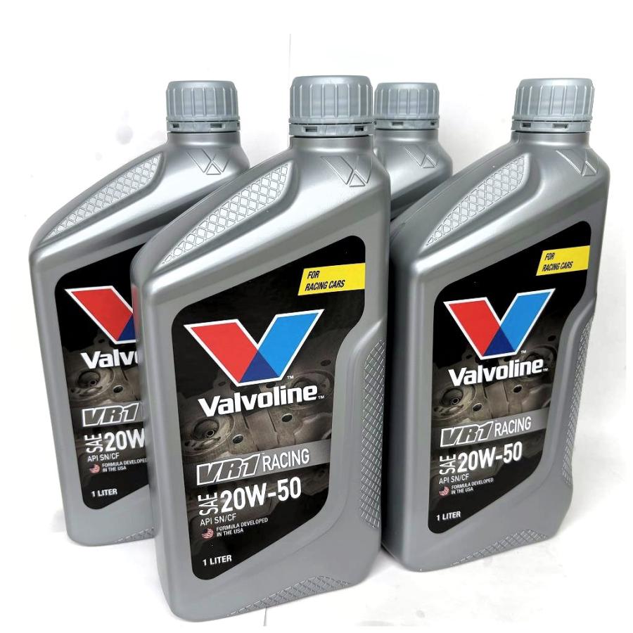 Valvoline 在庫有ります NEWボトル1L 4本セット バルボリン VR1 Racing レーシングオイル 20W-50 SN/CF 鉱物油 : Garageshop エグチ - 通販 ...