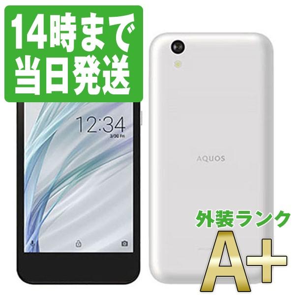 SHARP 702SH AQUOS sense basic ホワイト SoftBank SIMフリー 中古 スマホ 本体 ほぼ新品 7日間返品 ...