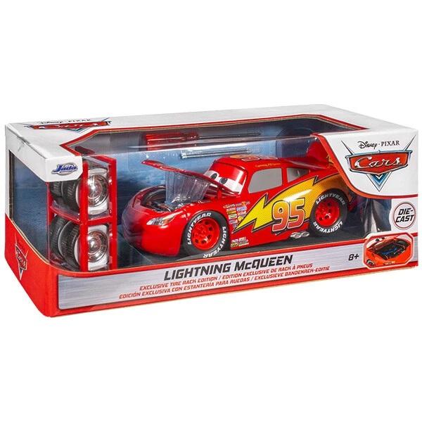 1:24 DISNEY PIXAR CARS LIGHTNING McQUEEN with TIRE RACK 1:24 DISNEY PIXAR CARS LIGHTNING McQUEEN with TIRE RACK