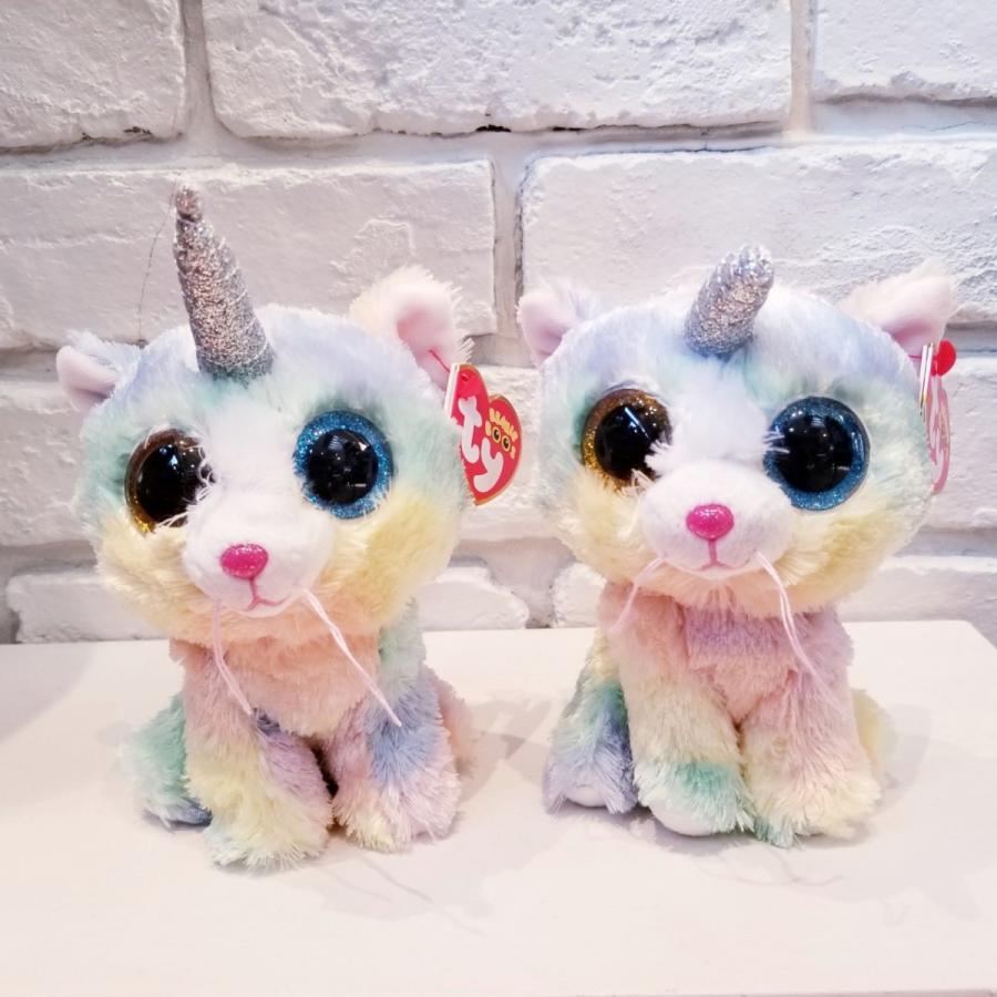 ビーニーブーズ ty 〔ヘザー〕Mサイズ ぬいぐるみ ネコ ユニコーン オッドアイ :ty36250:GARAKUTA合衆国 Yahoo!店 ...