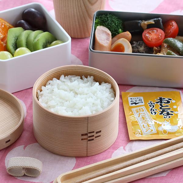 曲げわっぱ工房E08 丸好 （深） 梅 曲げわっぱ 丸型 お弁当箱 白木 無垢 無塗装 わっぱ弁当 弁当箱 こぶり 小さめ 木製 天然杉 秋田 大館 天然木 日本製 国産 : がらんどう ...