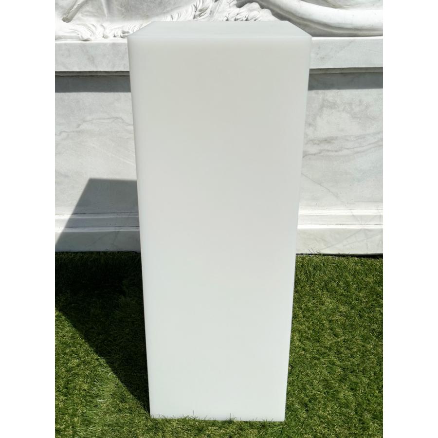 イタリア製 光るオブジェ キューブハイ スクエア スリムライト H70cm W25cm 樹脂製 軽量 間接照明 おしゃれ インテリア 屋外 軽い 【特別セール品】 : ガーデンアート増樹 ...