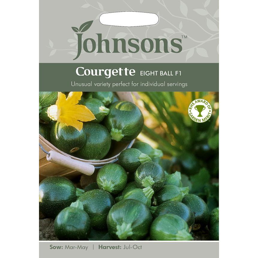 野菜種子 Johnsons Seeds Courgette Eight Ball F1 クルジェット（スカッシュ）・エイト・ボール・F1 ジ ...