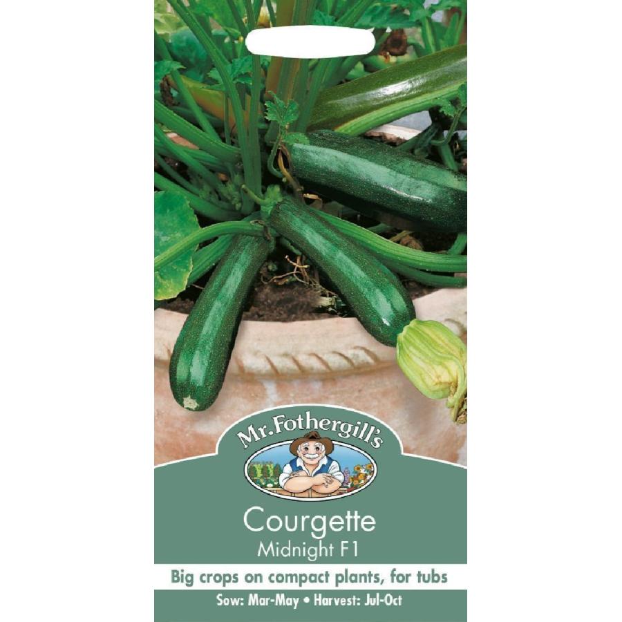 【種子】Mr.Fothergill's Seeds Courgette Midnight F1 クルジェット（スカッシュ） ミッドナイト・F1 ...