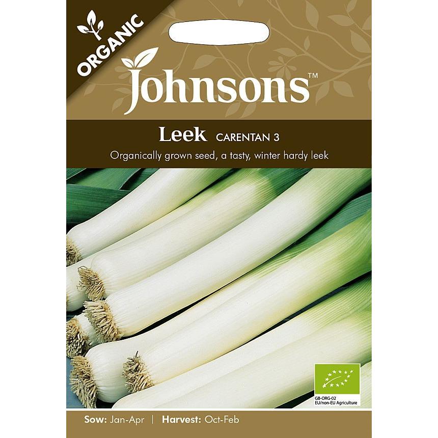 【種子】Johnsons Seeds Organic Leek Carentan 3 オーガニック リーキ（リーク）・カレンタン・3 ジ ...