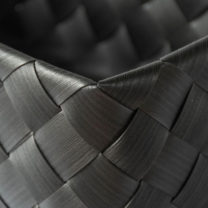 まるで天然素材 洗える収納バスケット Timb. レクタングル L ブラック stacksto, スタックストー 正規代理店 : ガーデンマート Yahoo!店 - 通販 - Yahoo!ショッピング