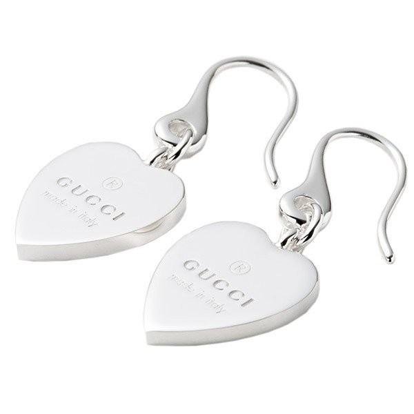 グッチ ピアス GUCCI レディース ハートプレート 正規品 TRADEMARK HEART PIERCE シルバー 223993 ...