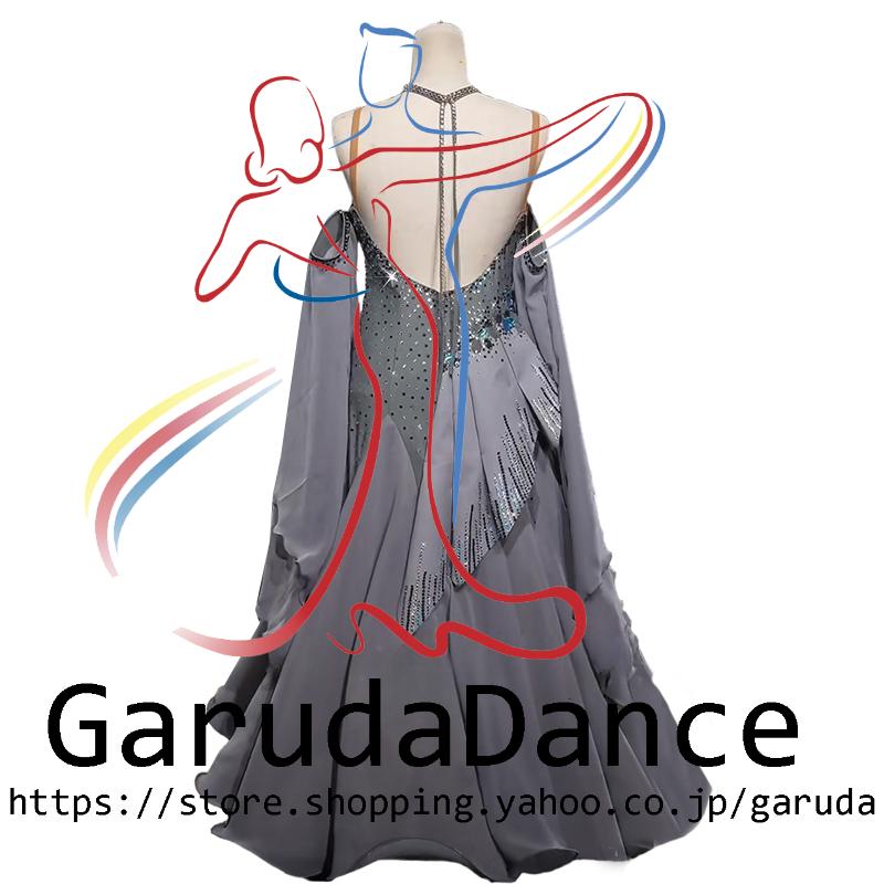 Garuda SHOP レディース社交ダンス衣装 競技ドレスモダンドレス高級ドレス 発表会用演出服 高級服 セミオーダー可 スタンダードドレス ...