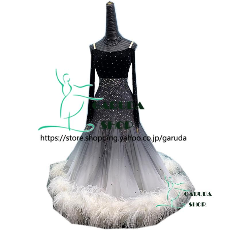 Garuda SHOP レディース社交ダンス衣装 競技ドレス ワルツドレス高級品 発表会用演出服パーティードレスワンピース セミオーダー可 品番5631 : Garuda SHOP - 通販 ...