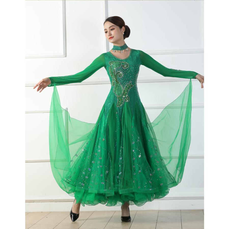 Garuda SHOP 社交ダンスドレス 高級モダンドレス サイズ調整可 競技会発表会演出服モダンワルツドレス エレガント新作 品番5909 : Garuda SHOP - 通販 ...