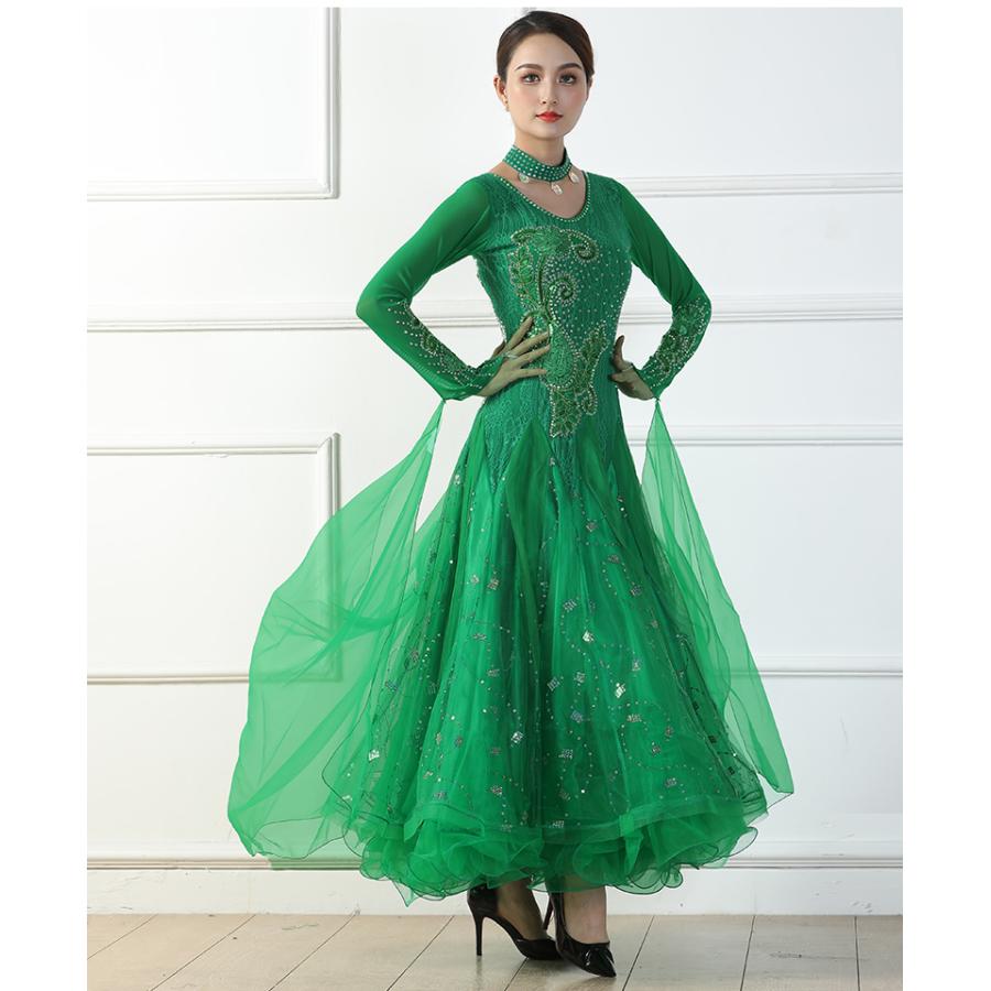 Garuda SHOP 社交ダンスドレス 高級モダンドレス サイズ調整可 競技会発表会演出服モダンワルツドレス エレガント新作 品番5909 :5909:Garuda SHOP - 通販 ...