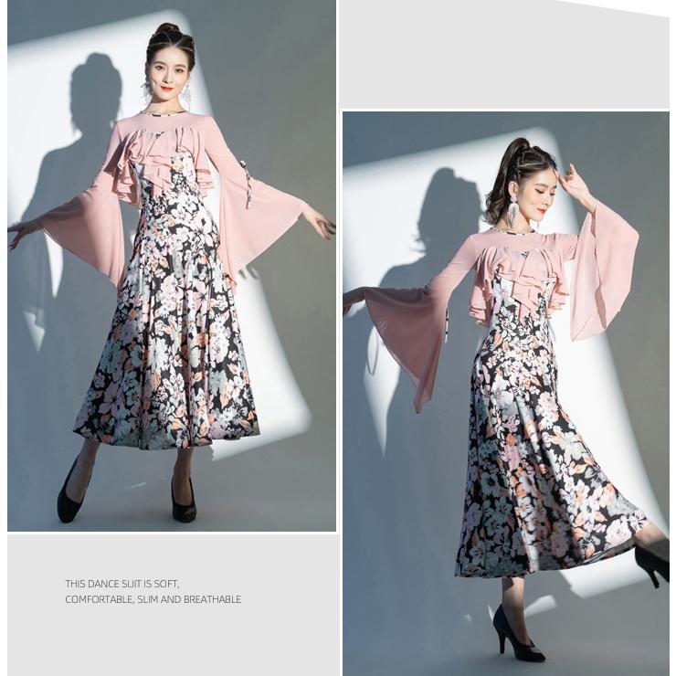 Garuda SHOP 社交ダンス衣装 レディースダンスレッスン練習ドレス＆ロングワンピース 激安 社交ダンス モダンドレス 品番5952 : 5952 : Garuda SHOP - 通販 ...