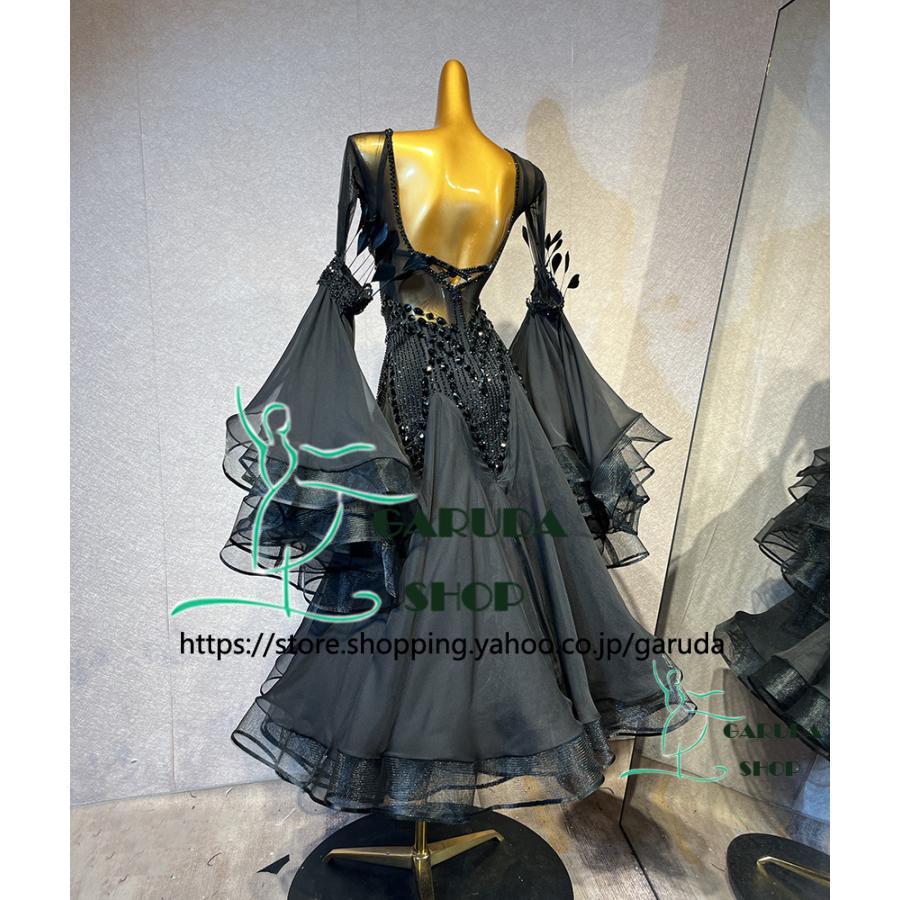 Garuda SHOP レディース社交ダンス衣装 競技ドレス ワルツドレス高級品 発表会用演出服パーティードレスワンピース セミオーダー可 品番6295 : Garuda SHOP - 通販 ...