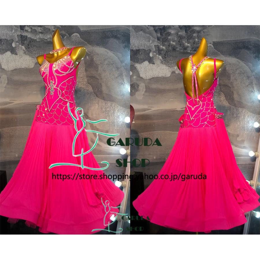 Garuda SHOP レディース社交ダンス衣装 競技ドレス ワルツドレス高級品 発表会用演出服パーティードレスワンピース セミオーダー可 品番6456 : Garuda SHOP - 通販 ...