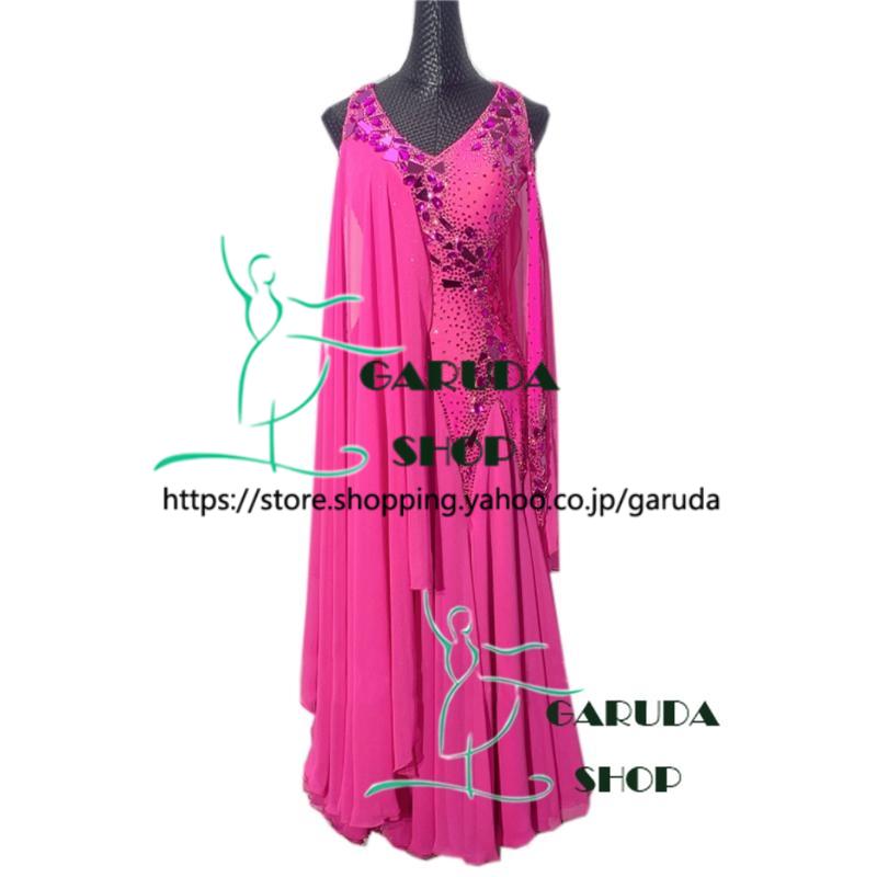 Garuda SHOP レディース社交ダンス衣装 競技ドレス ワルツドレス高級品 発表会用演出服パーティードレスワンピース セミオーダー可 品番6519 : Garuda SHOP - 通販 ...
