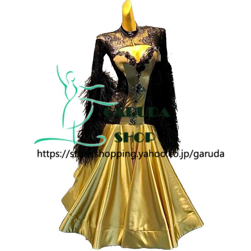 Garuda SHOP レディース社交ダンス衣装 競技ドレス ワルツドレス高級品