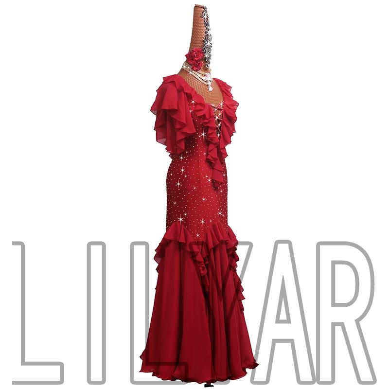 Garuda SHOP 社交ダンスドレス スタンダード レディース用ダンスモダン競技ドレス セミオーダー 発表会競技ドレス モダン ドレス 品番7342 : Garuda SHOP - 通販 ...