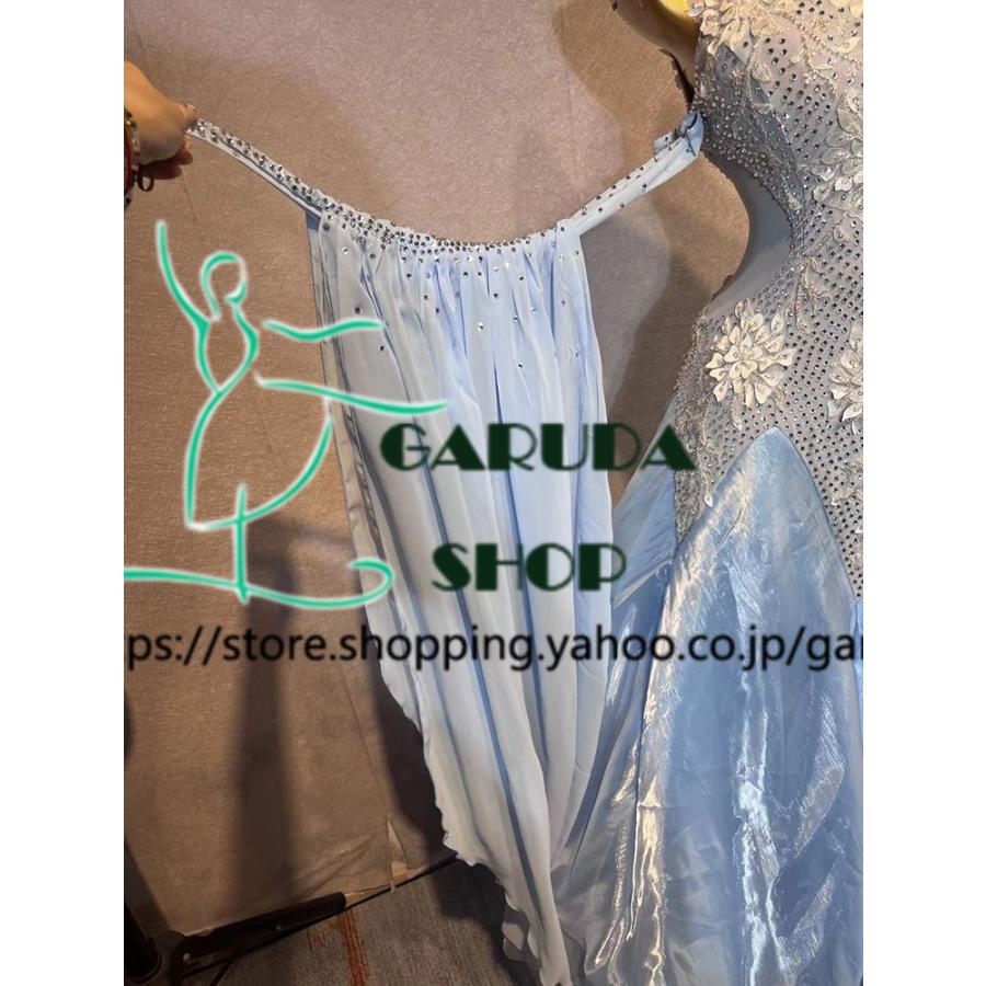 Garuda SHOP レディース社交ダンス衣装 競技ドレス モダンドレス高級ドレス 発表会用演出服パーティードレスワンピース セミオーダー可 品番7586 : Garuda SHOP ...