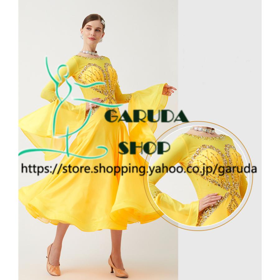 Garuda SHOP レディース社交ダンス衣装 競技ドレス モダンドレス高級ドレス 発表会用演出服パーティードレス 高級服 セミオーダー可 品番7635 : Garuda SHOP - 通販 ...
