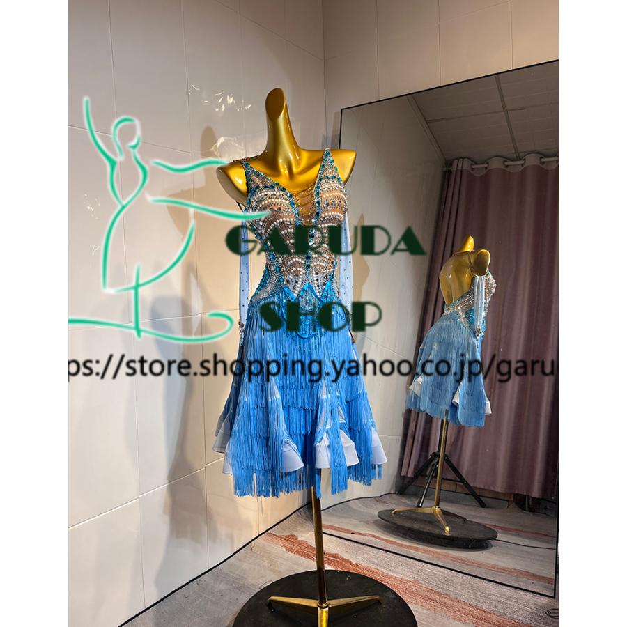 Garuda SHOP 社交ダンス高級衣装 ダンスドレス セミオーダードレス ラテン競技高級ドレス パーティードレス ラテン衣装 スタンダードドレス 品番7875 : Garuda SHOP ...