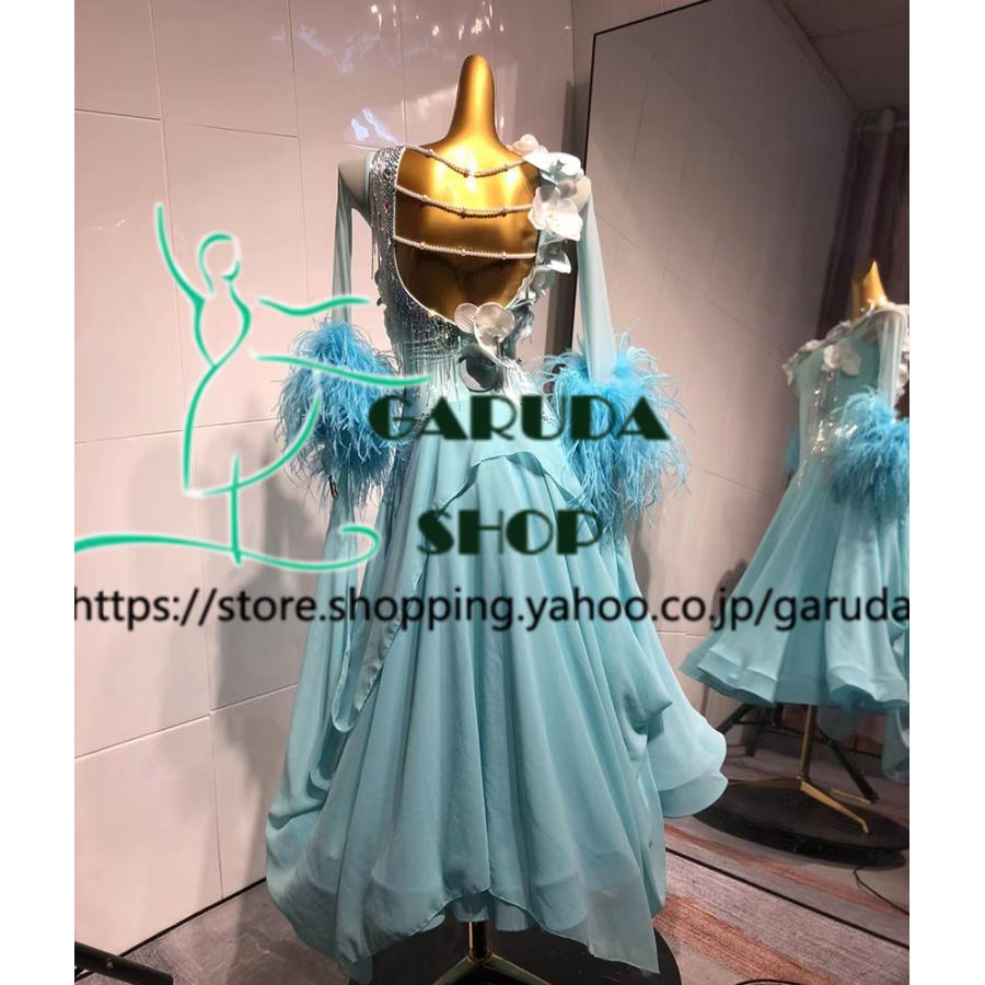 Garuda SHOP レディース社交ダンス衣装 競技ドレス モダンドレス高級ドレス 発表会用演出服パーティードレス 高級服 セミオーダー可 品番8023 : Garuda SHOP - 通販 ...
