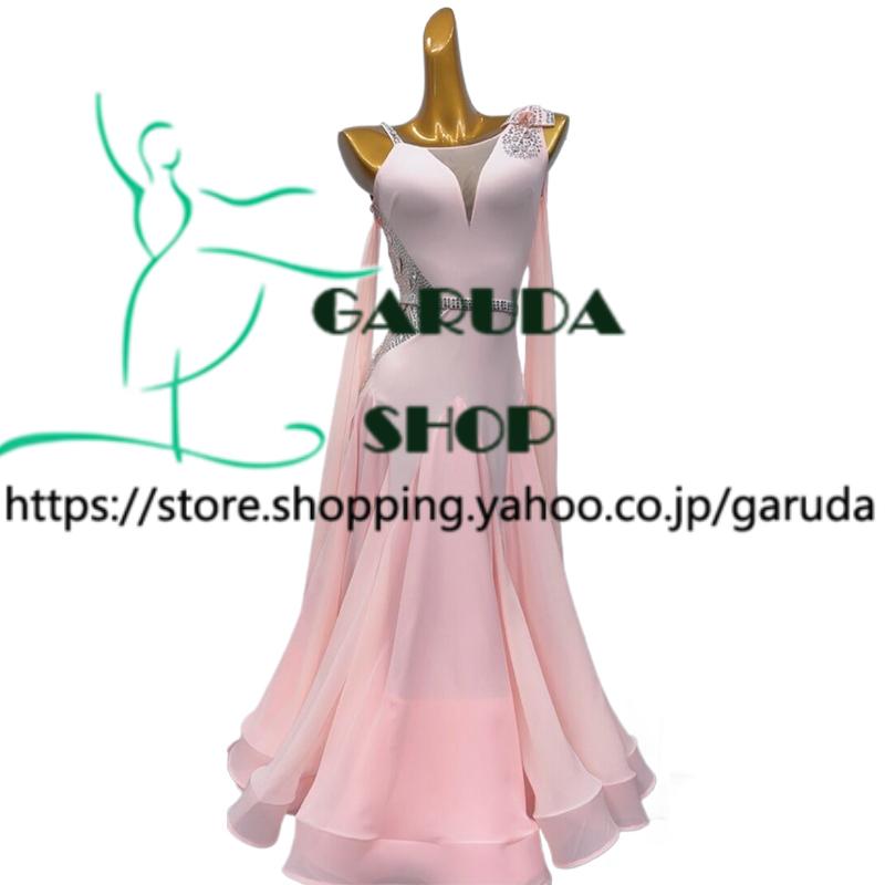Garuda SHOP レディース社交ダンス衣装 競技ドレス ダンス練習ドレス 発表会用演出服ドレスワンピース スタンダードドレス セミオーダー可 品番8065 : Garuda SHOP ...