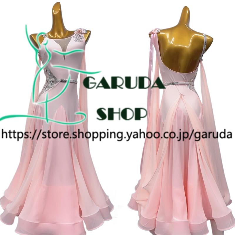 Garuda SHOP レディース社交ダンス衣装 競技ドレス ダンス練習ドレス 発表会用演出服ドレスワンピース スタンダードドレス セミオーダー可 品番8065 : Garuda SHOP ...