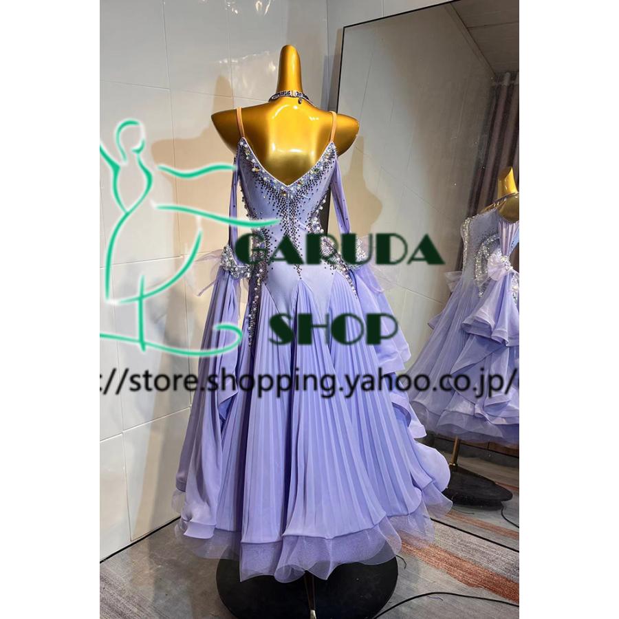 Garuda SHOP レディース社交ダンス衣装 競技ドレス モダンドレス高級ドレス 発表会用演出服 高級服 セミオーダー可 スタンダードドレス 品番8420 : Garuda SHOP ...