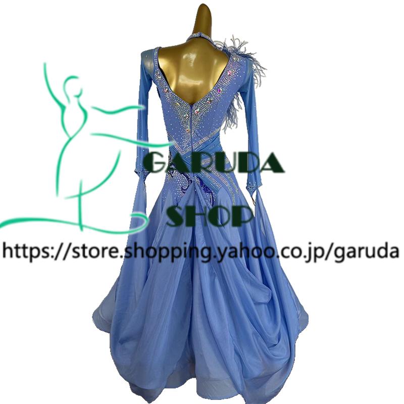 Garuda SHOP レディース社交ダンス衣装 競技ドレス モダンドレス高級ドレス 発表会用演出服 高級服 セミオーダー可 スタンダードドレス 品番8562 : Garuda SHOP ...