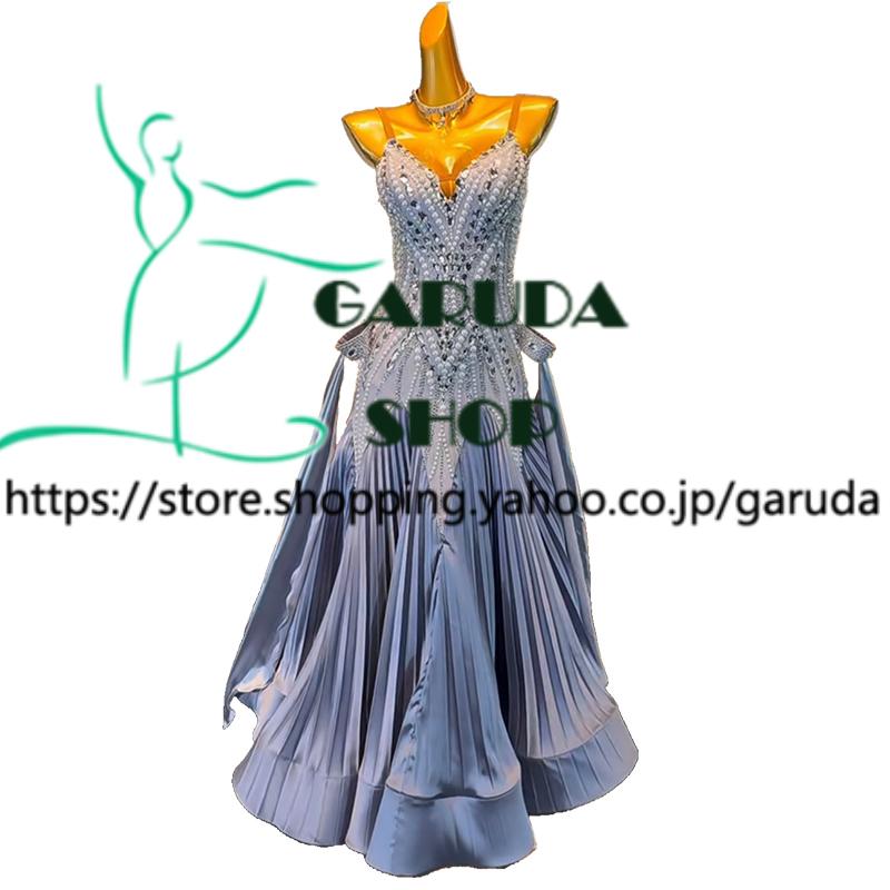 Garuda SHOP レディース社交ダンス衣装 競技ドレス モダンドレス高級ドレス 発表会用演出服 高級服 セミオーダー可 スタンダードドレス 品番8737 : Garuda SHOP ...