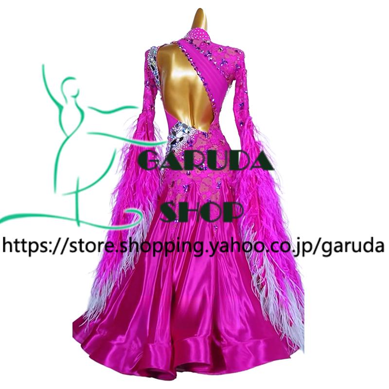 Garuda SHOP レディース社交ダンス衣装 競技ドレス モダンドレス高級ドレス 発表会用演出服 高級服 セミオーダー可 スタンダードドレス 品番9014 : Garuda SHOP ...
