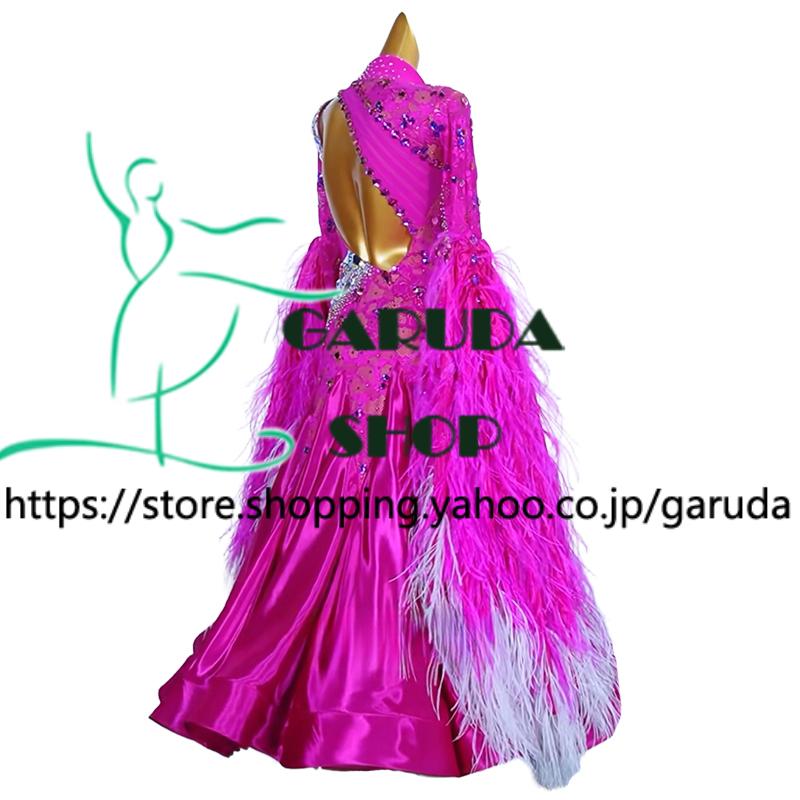 Garuda SHOP レディース社交ダンス衣装 競技ドレス モダンドレス高級ドレス 発表会用演出服 高級服 セミオーダー可 スタンダードドレス 品番9014 : Garuda SHOP ...