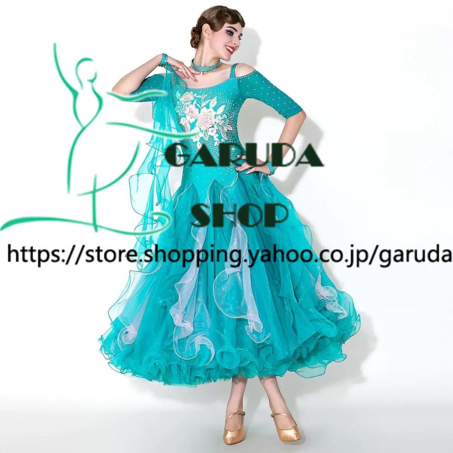 Garuda SHOP 社交ダンス衣装 女性モダンドレス 発表会ワルツドレス モダン競技試合ワンピース スタンダードドレス 品番9072 : Garuda SHOP - 通販 - Yahoo ...