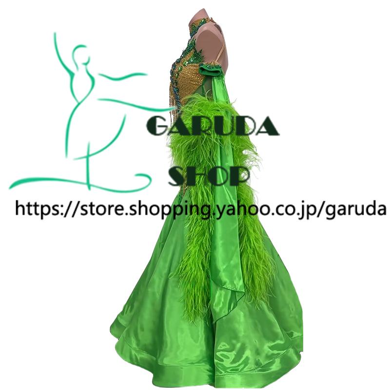 Garuda SHOP レディース社交ダンス衣装 競技ドレス モダンドレス高級ドレス 発表会用演出服 高級服 セミオーダー可 スタンダードドレス 品番9214 : Garuda SHOP ...