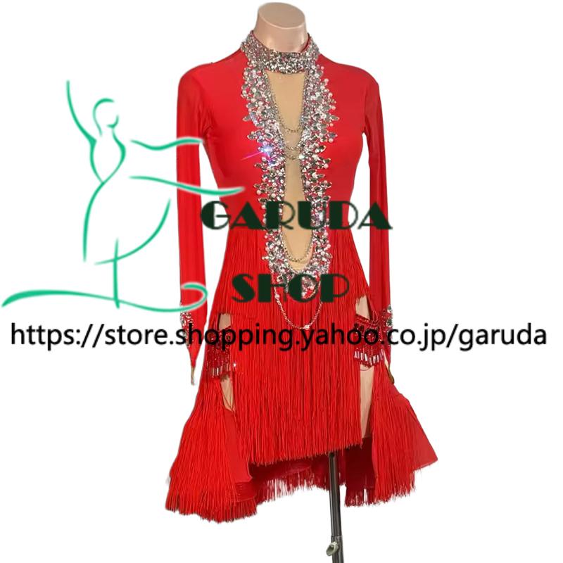 Garuda SHOP 社交ダンス高級衣装 セミオーダードレス ラテン競技高級ドレス パーティードレス 社交ダンス衣装ラテン 社交ダンス衣装ルンバ 品番9289 : Garuda SHOP ...