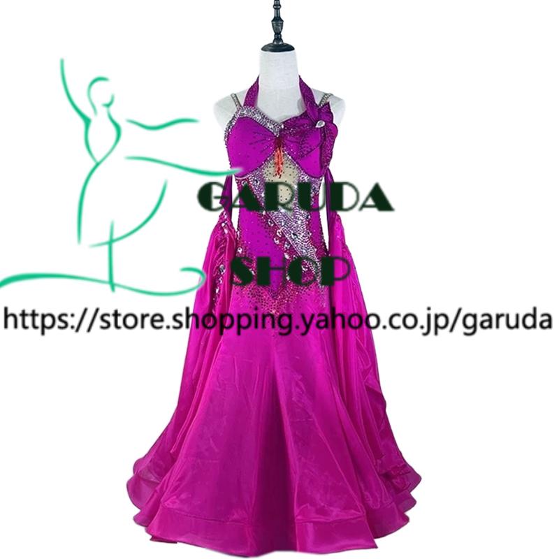 Garuda SHOP レディース社交ダンス衣装 競技ドレス モダンドレス高級ドレス 発表会用演出服 高級服 セミオーダー可 スタンダードドレス 品番9346 : Garuda SHOP ...