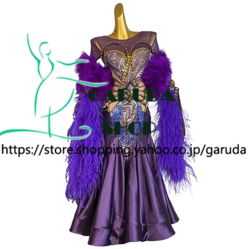 Garuda SHOP レディース社交ダンス衣装 競技ドレス モダンドレス高級ドレス 発表会用演出服 高級服 セミオーダー可 スタンダードドレス 品番9378 : Garuda SHOP ...