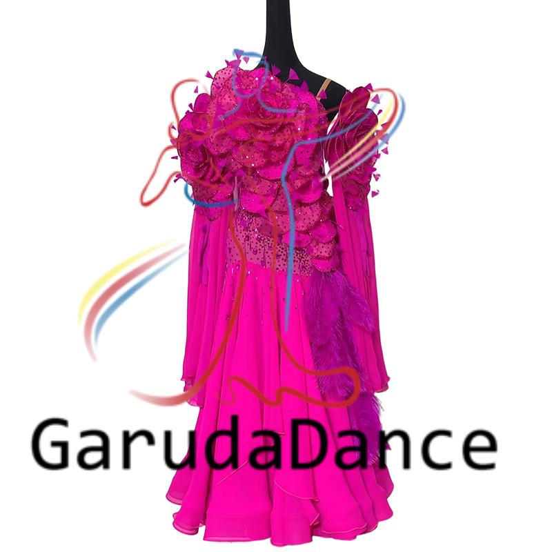 Garuda SHOP レディース社交ダンス衣装 競技ドレス モダンドレス高級ドレス 発表会用演出服 高級服 セミオーダー可 スタンダードドレス 品番9529 : Garuda SHOP ...