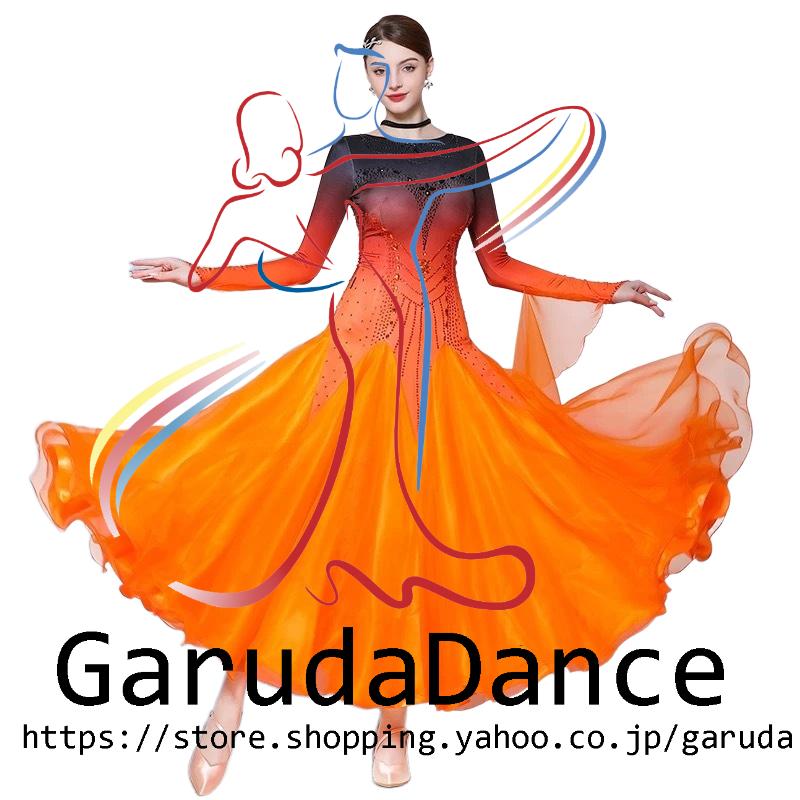 Garuda SHOP 社交ダンス衣装女性モダンドレス 発表会ワルツドレス モダン競技試合ワンピース スタンダードドレス 3色 サイズ調整対応 品番9811 : Garuda SHOP ...