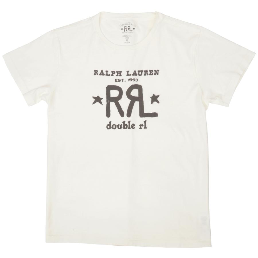 RRL Ralph Lauren (ダブルアールエル) ロゴ クルーネック Tシャツ ウォッシュド ホワイト メンズ : GARYU - 通販 - Yahoo!ショッピング
