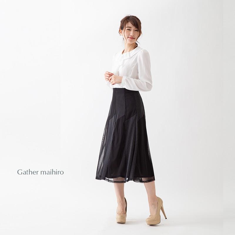 [ 今だけSALE 30%OFF ] 水玉 無地 10枚ハギデザインスカート [メール便送料無料] : Gather maihiro - 通販 ...