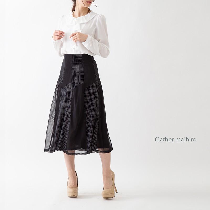 [ 今だけSALE 30%OFF ] 水玉 無地 10枚ハギデザインスカート [メール便送料無料] : Gather maihiro - 通販 ...