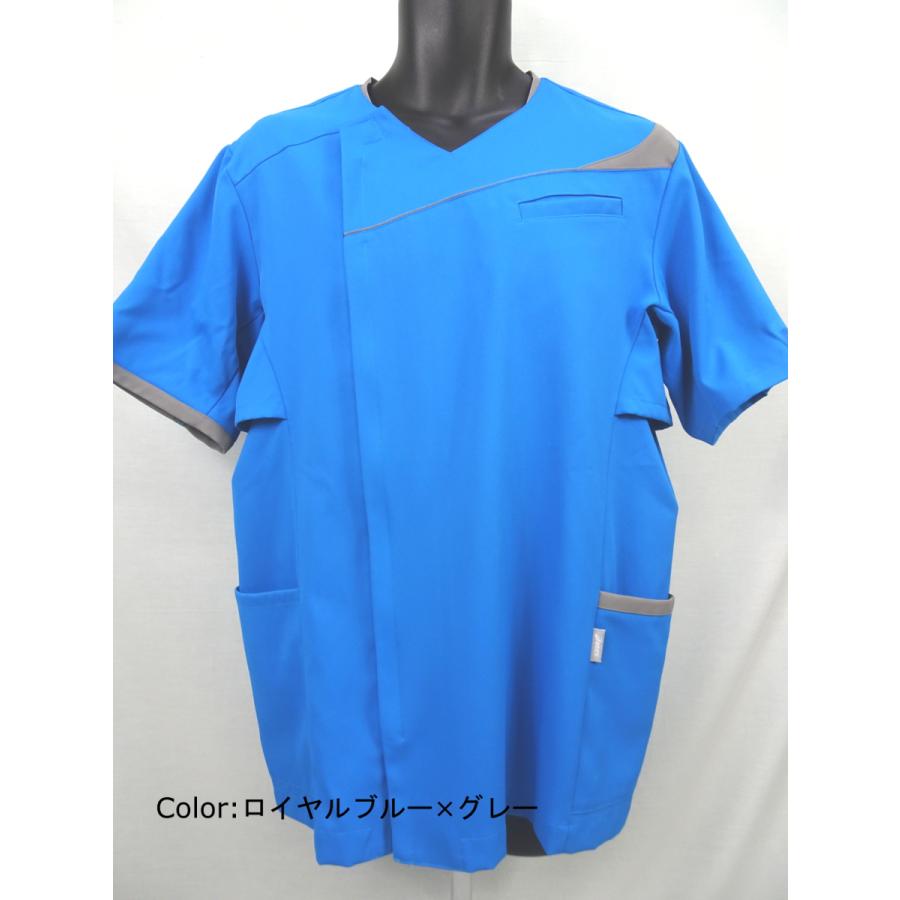 白衣 男性スクラブ CHM854-4340 サイズ:LL 住商モンブラン(MONTBLANC) : ユニフォーム GAW ヤフー店 - 通販 - Yahoo!ショッピング