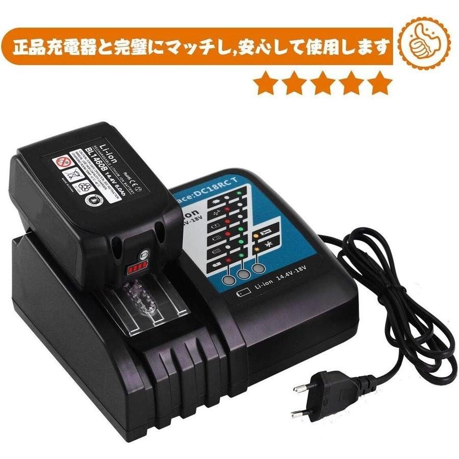 マキタ makita 互換 バッテリー BL1460B 14.4V 6.0Ah ハイパワー 電動工具 工具 BL1420 BL1420B ...