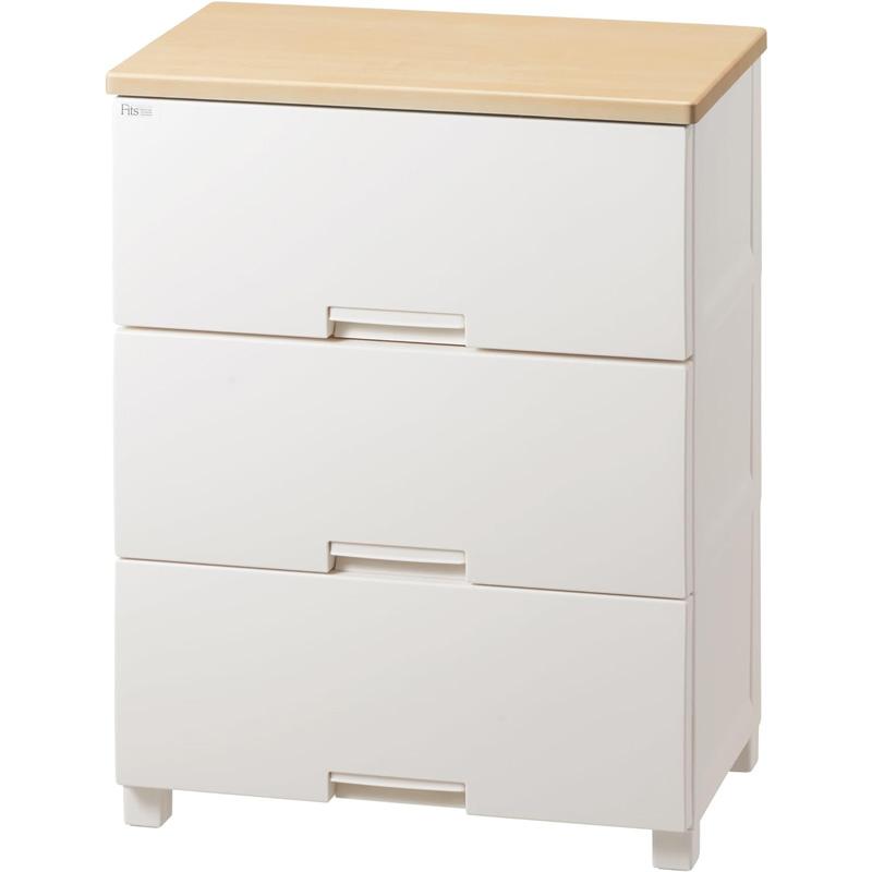 Fits 天馬 Tenma フィッツプラス チェスト 3段 メープル 幅65cm F6533D : GBFT Online - 通販 - Yahoo!ショッピング