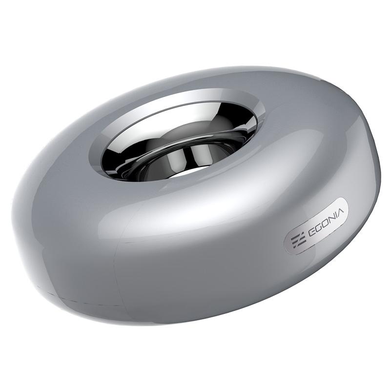 エゴニア EGONIA メンズシェーバー 回転式 MICRO TOUCH SHAVER ドーナツ型 USB充電式 EGO-501 SILVER ...